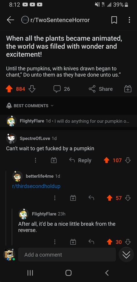 Pumpkin Sex R Thirdsentenceholup