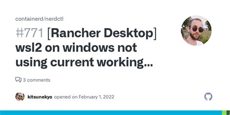 Rancher Desktop Wsl2 On Windows Not Using Current Working Directory