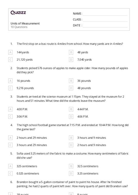 50 Grade 5 Worksheets On Quizizz Free And Printable