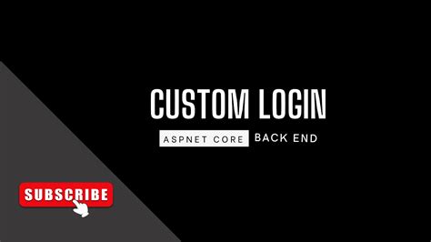 asp net mvc 5 custom login form and registration youtube