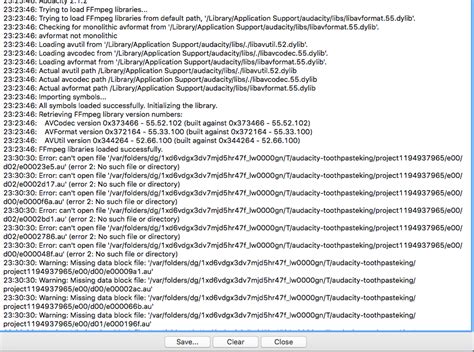 Unexpected Crashing And Project Recovery Macos Audacity Forum