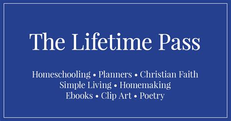 The Lifetime Pass Sallie Borrink