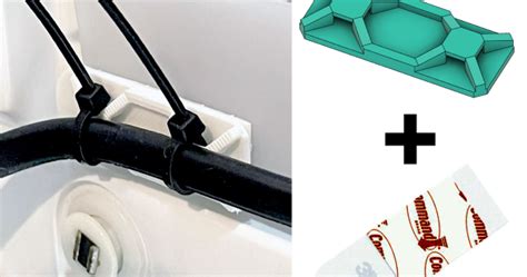 Cable Clamp With 3m Command Strips S By Kakeru Download Free Stl