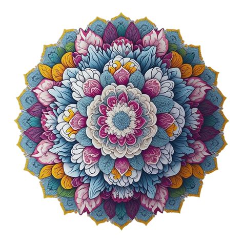 Mandala Design Colorful Mandala Design Ai Generated 27189142 Png