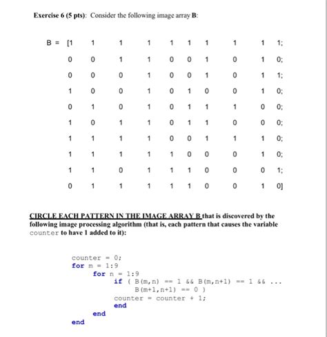 Solved Exercise 6 5 Pts Consider The Following Image Chegg Com