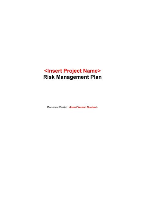 Poweful Risk Analysis Template Free RedlineSP