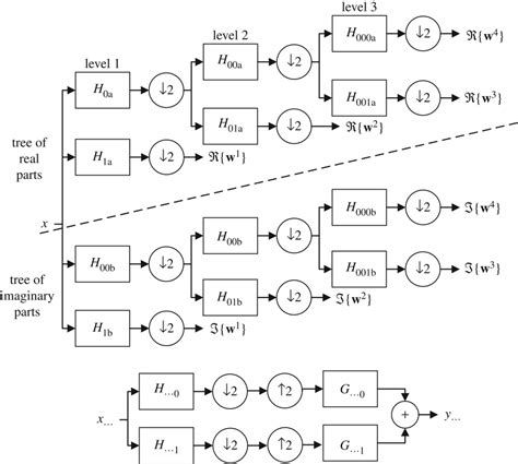 Depiction Of The Dual Tree Of Wavelet Filters Employed By The Dt Cwt To Download Scientific