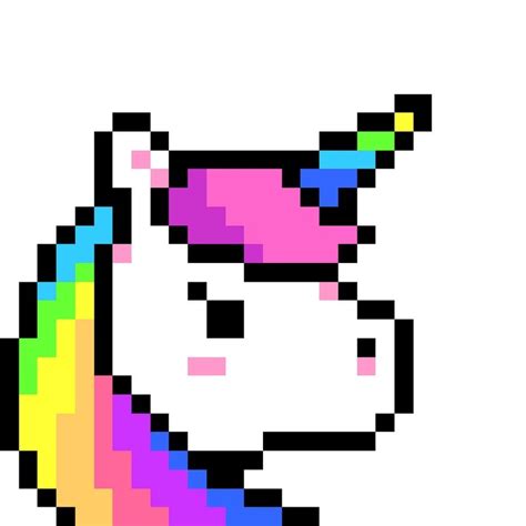 Рисунки по клеточкам единорог 79 фото