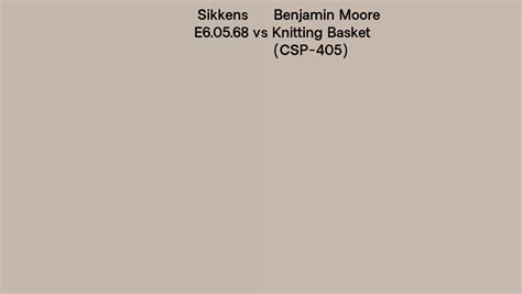Sikkens E60568 Vs Benjamin Moore Knitting Basket Csp 405 Side By