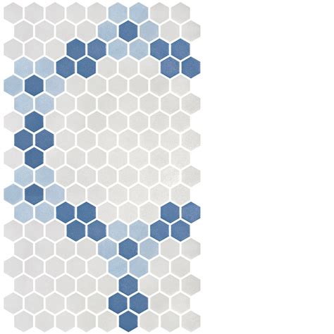 Hex Pattern 14 Glass Mosaic By Onix