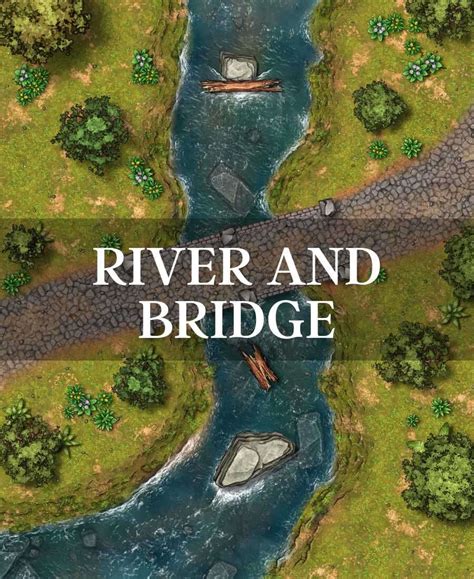 River And Bridge Encounter Battle Map Sesiana