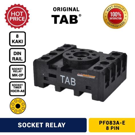Jual Socket Relay 8 Pin Tab Pf083a E Baut Tertutup Shopee Indonesia
