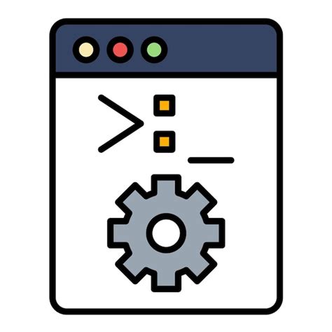 premium vector system console flat illustration