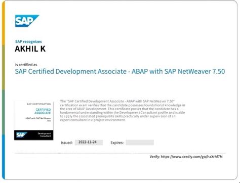Akhil K On Linkedin Sap Sapabap Abap Technical Consultant Fresher Jobs Certified