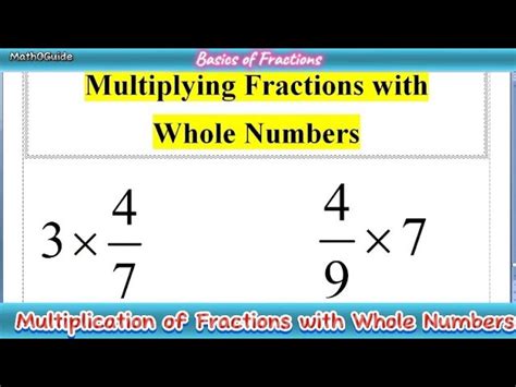 Multiplying Fractions By Whole Numbers Chart Math Anchor Chart