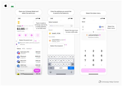 How To Send Tokens Using The Uniswap Wallet Uniswap Labs