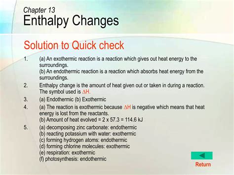 Enthalpy Change CSEC Chemistry Pptx