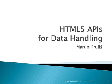 PPT HTML APIs For Data Handling PowerPoint Presentation Free Download ID