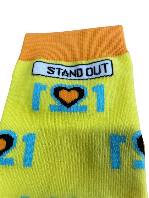 World Down Syndrome Day Awareness Sock Stand Out Socks Uk