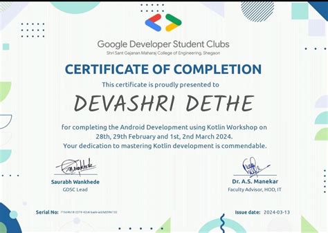 Devashri Dethe On Linkedin Gdsc Androiddevelopment Kotlin Innovation