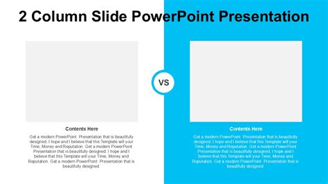 2 Column Slide Powerpoint Presentation 100 Editable Pptx