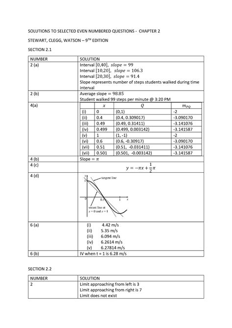 Ch 2 Solutions To Selected Even Numbered Questions Solutions To Selected Even Numbered