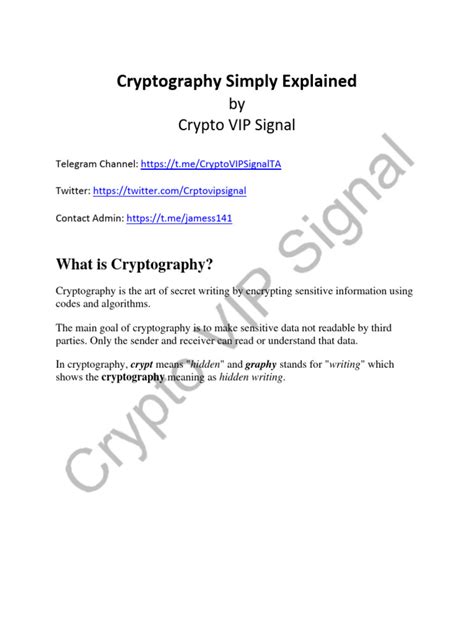 Cryptography Simply Explained Pdf Key Cryptography Cryptography