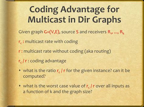 Ppt Routing Vs Network Coding And Combinatorial Optimization Powerpoint Presentation Id2205180