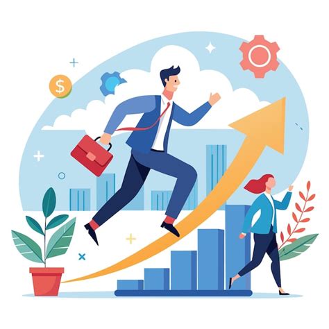 Premium Vector Career Development Growth Or Step To Reach Goal Ladder