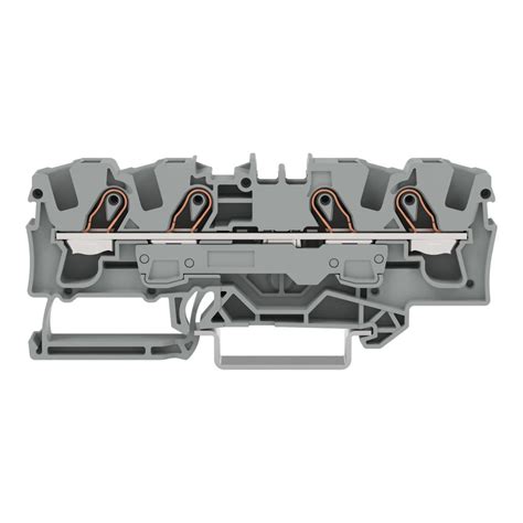 4 Conductor Through Terminal Block 6 Mm² Suitable For Ex E Ii Applications Side And Center