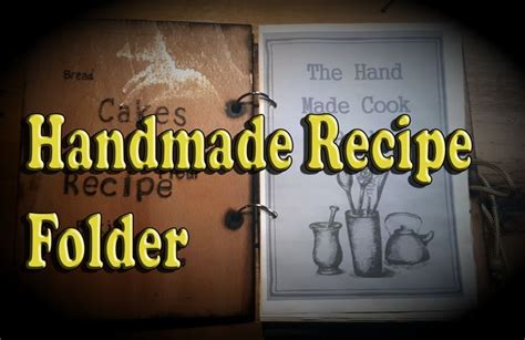 Hand Made Recipe Folder