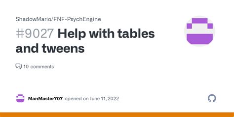 Help With Tables And Tweens · Issue 9027 · Shadowmariofnf Psychengine