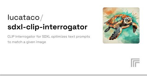 Lucataco Sdxl Clip Interrogator Run With An Api On Replicate