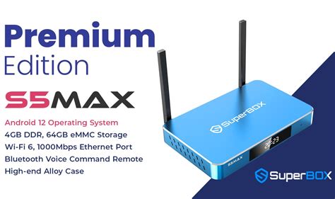 Superbox S5 Max Premium Edition With Built In Voice Control System 2025 Model Android 12