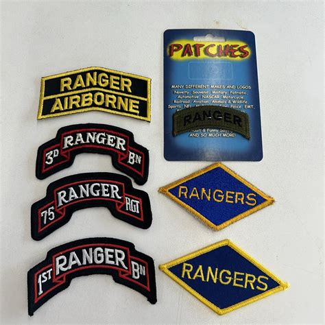 Lot Of Ranger Patches Army 3rd 1st 75 Bn Airborne Rgt Ebay