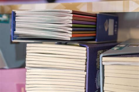 Premium Photo Stack Of Books On Table