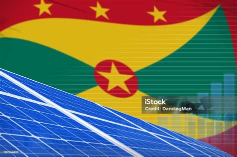 그레나다 태양 에너지 전력 디지털 그래프 개념녹색 자연 에너지 산업 그림 3 차원 일러스트 레이 션 0명에 대한 스톡 사진 및 기타 이미지 Istock