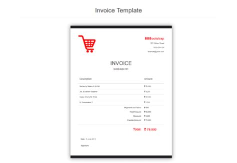 Bootstrap 5 Payment Method With Invoice Example