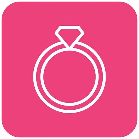 Premium Vector Wedding Ring Vector Icon Design Illustration