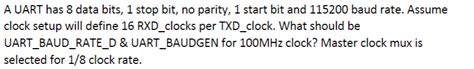 Solved A Uart Has 8 Data Bits 1 Stop Bit No Parity 1