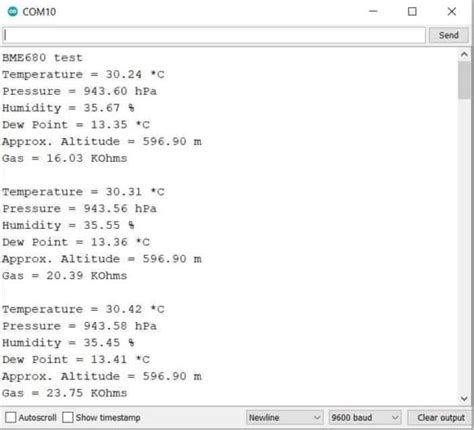 Interfacing Arduino And Bme680 Integrated Environmental Sensor