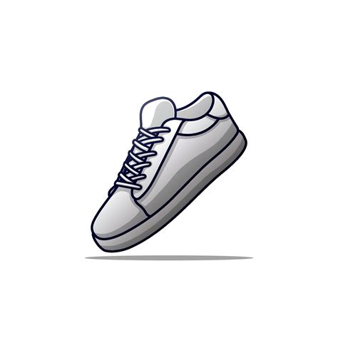 Simple White Shoes Sneakers Vector 11864538 Vector Art At Vecteezy