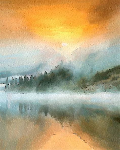 Картина «Туман в горах 2024 г