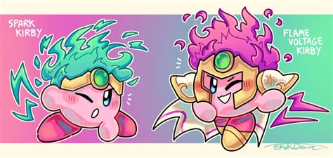 Spark Kirby Copy Ability By Koku Draws On Deviantart