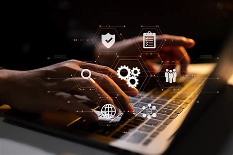 Coding Software Developers Work With Augmented Reality Dashboard Computer Icons With Responsive