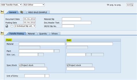 Solved How To Transfer The Stock From One Wbs Element To SAP Community