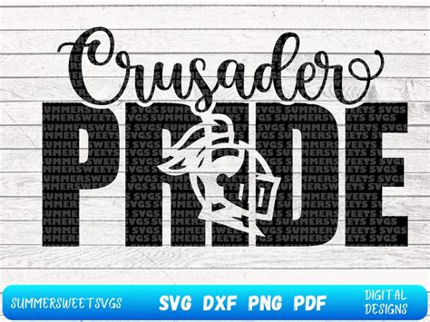 Crusader Pride SVG Crusader Svg Team Spirit Svg Pride Shirt Etsy