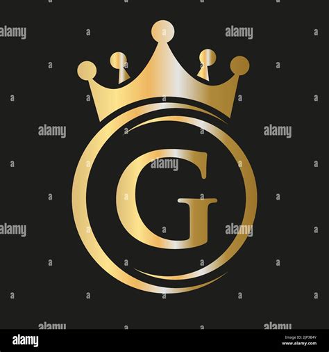 Letter G Crown Logo Royal Crown Logo For Spa Yoga Beauty Fashion