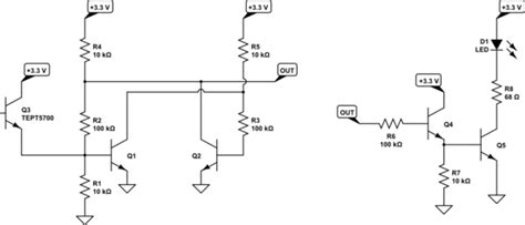 Led Making A Light Detector Using A Phototransistor And An Open Drain