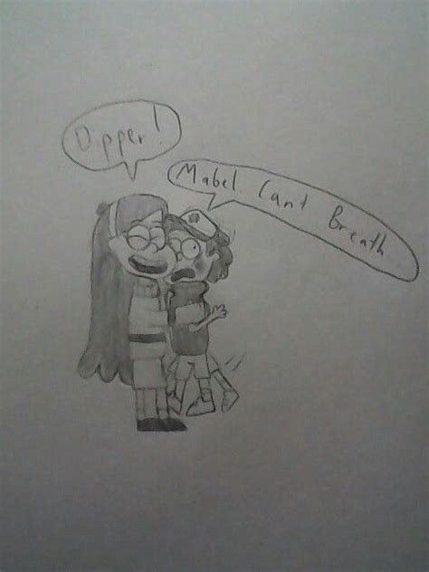 A Request From Flavgrality Mabel Hugging Dipper Youre Awesome Gravity Falls Fan Art